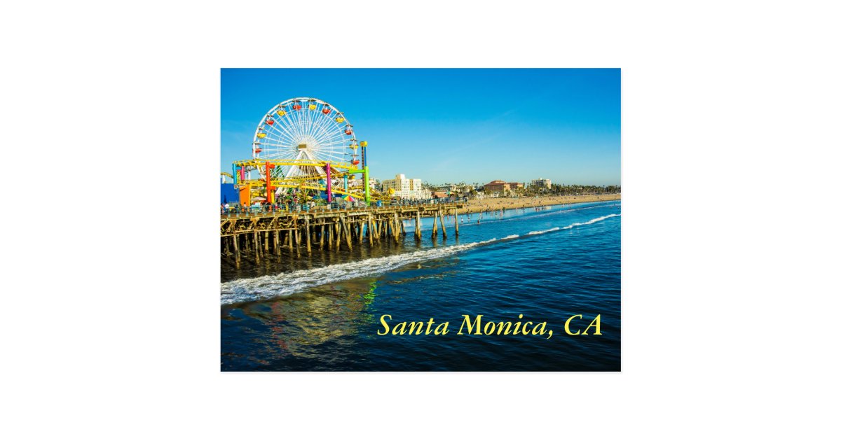 Santa Monica California Postcard | Zazzle.com