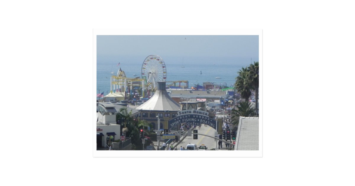 Santa Monica Pier Postcard | Zazzle.com