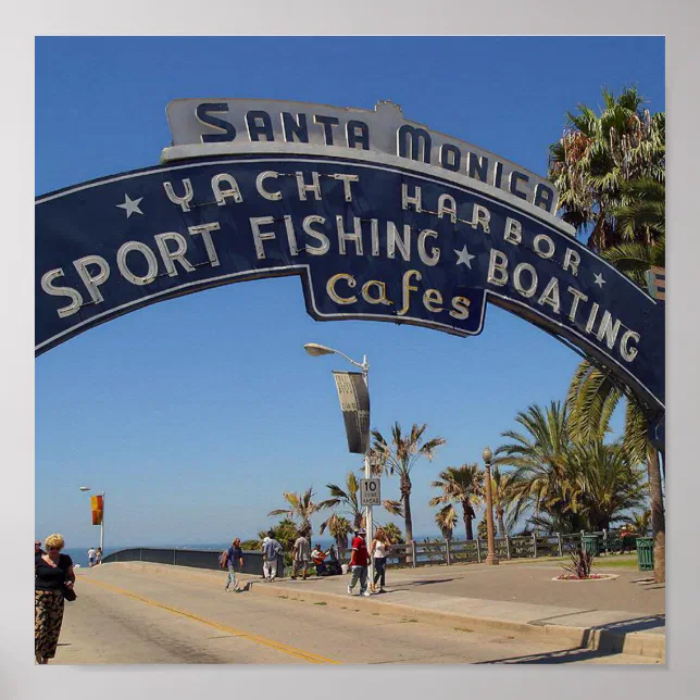 Santa Monica Pier Poster | Zazzle