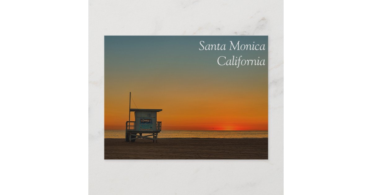 Santa Monica Postcard | Zazzle