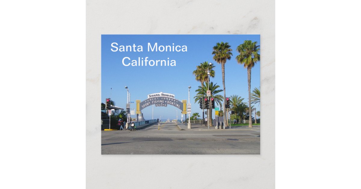 Santa Monica Postcard! Postcard | Zazzle