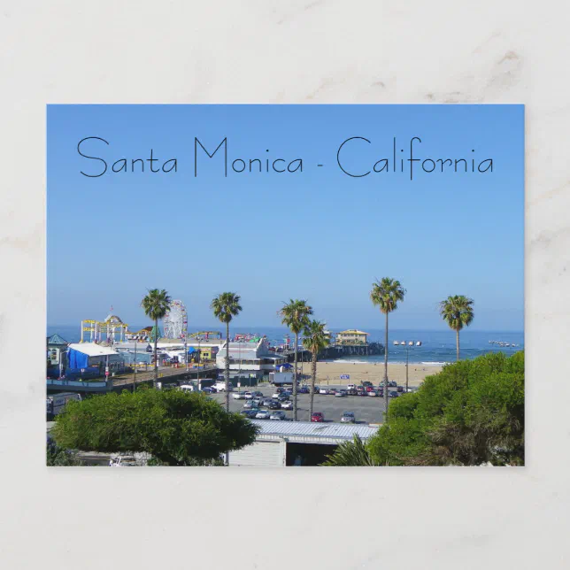 Santa Monica View Postcard! Postcard | Zazzle