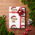 Santa Monkey Wrapping Paper | Zazzle