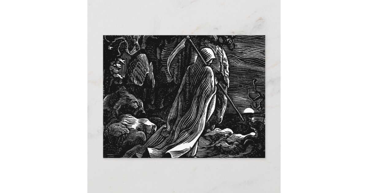 Santa Muerte (Mexican Grim Reaper) circa 1939 Postcard | Zazzle