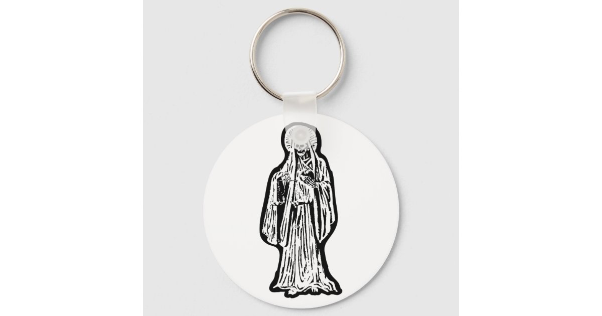Santa Muerte Statue Keychain | Zazzle