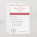 Santa Notification Of Delivery Delay Blank Holiday Card | Zazzle