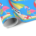 Santa on the Beach Christmas Wrapping Paper | Zazzle