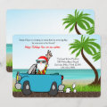 Santa on Vacation Holiday Moving Announcement | Zazzle