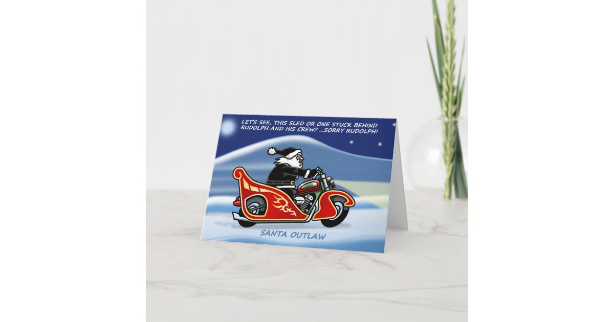 Santa Outlaw© Christmas Card | Zazzle