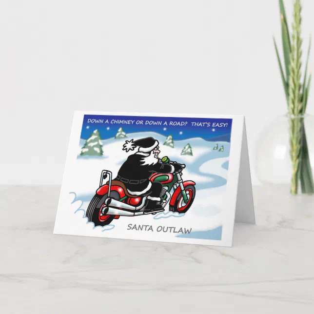 Santa Outlaw© Christmas Card | Zazzle