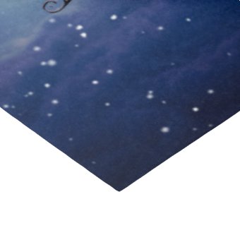 santa over the moon tissue paper | Zazzle