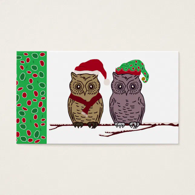 Santa Owl and Elf Owl Letter for Santa | Zazzle