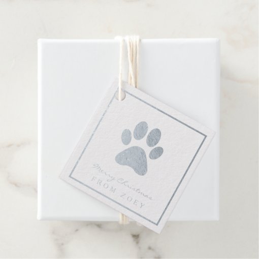 Santa Paws - cute holiday gift tag from the dog | Zazzle