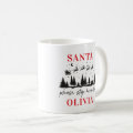 Santa please stop here for Christmas traditional Coffee Mug | Zazzle
