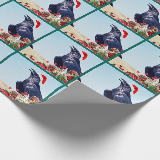 Santa Raven Unique Christmas wrapping paper | Zazzle