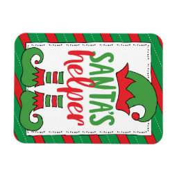 Santa’s Helper Cute Cartoon Elf Drawing Cute Elf Magnet | Zazzle