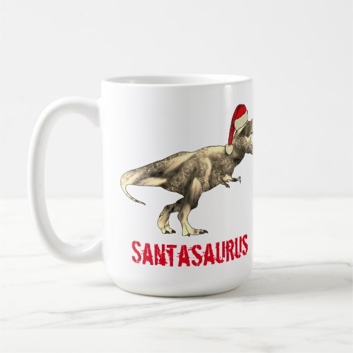 Santa saurus Christmas Dinosaur Scary T Rex Elf Coffee Mug | Zazzle