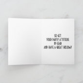 SANTA SENDS CHEER AT CHRISTMAS-TIME TO PARTY/ENJOY HOLIDAY CARD | Zazzle