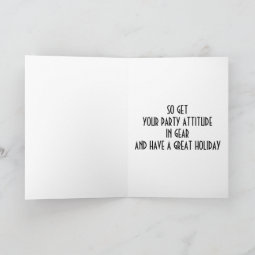 SANTA SENDS CHEER AT CHRISTMAS-TIME TO PARTY/ENJOY HOLIDAY CARD | Zazzle