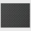 Santa Silhouette Modern Monotone Black Christmas Wrapping Paper | Zazzle