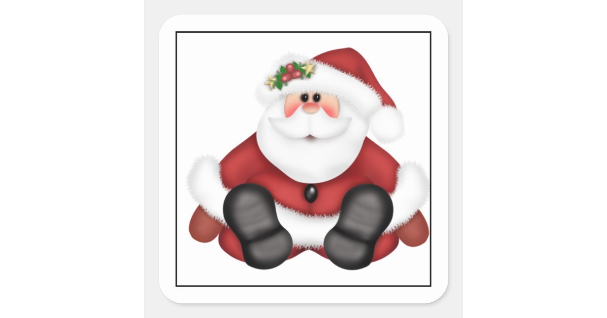 Santa Stickers | Zazzle