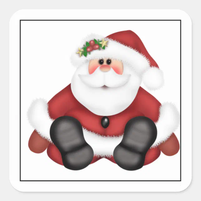 Santa Stickers | Zazzle