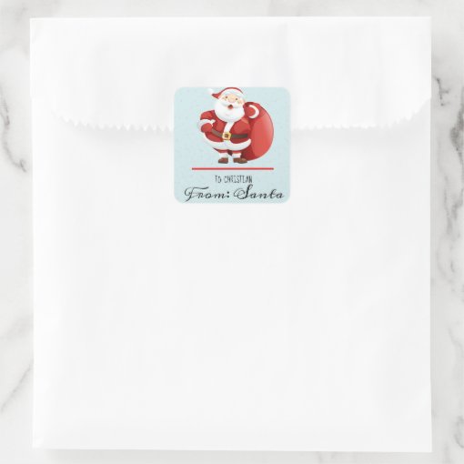 Santa to from stickers | Zazzle
