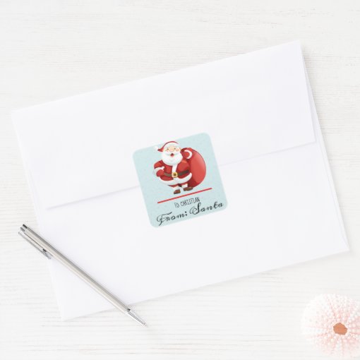 Santa to from stickers | Zazzle