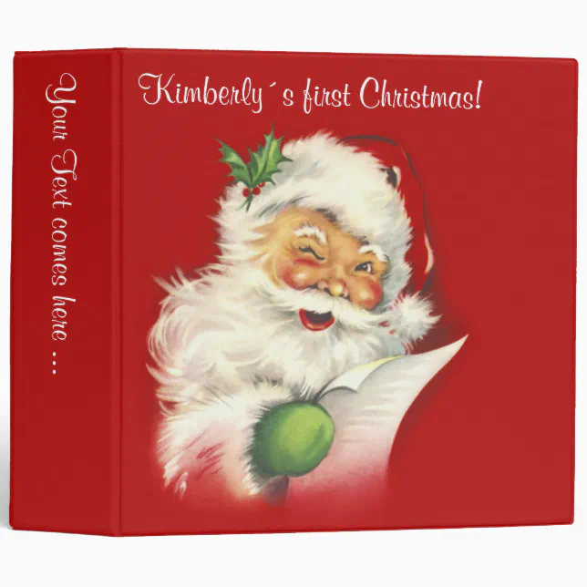 Santa Vintage Binder | Zazzle