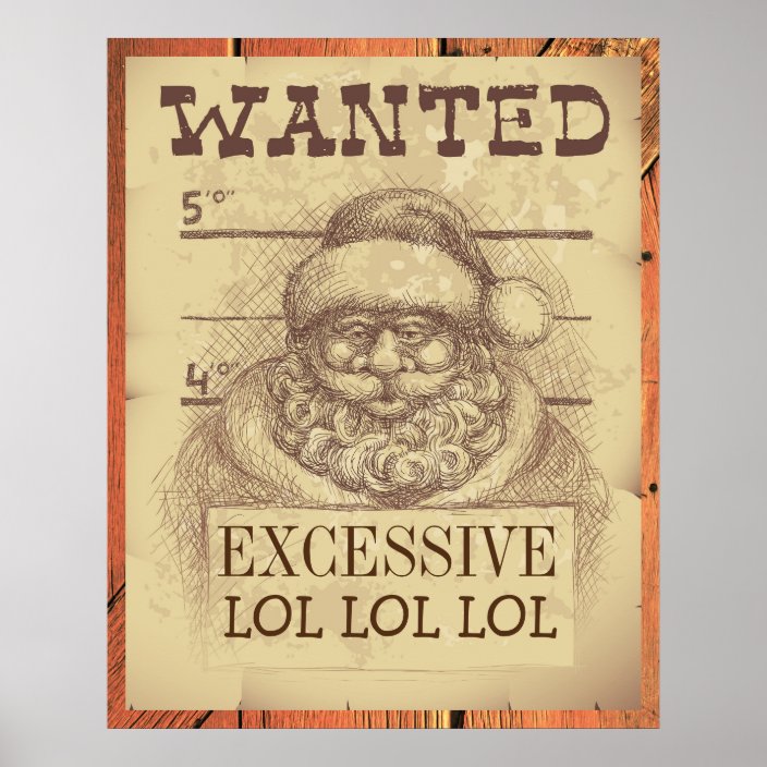 Santa Wanted Poster | Zazzle.com