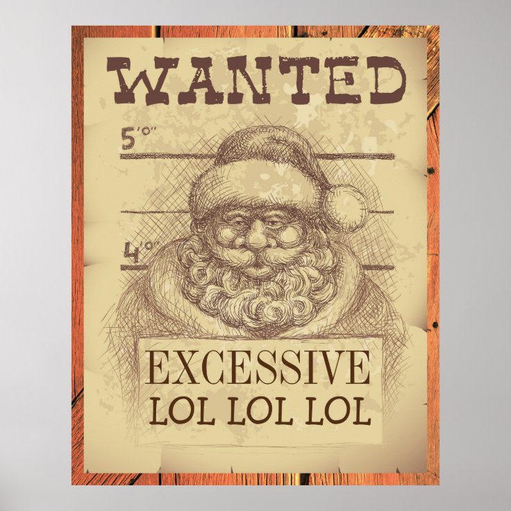 Santa Wanted Poster | Zazzle