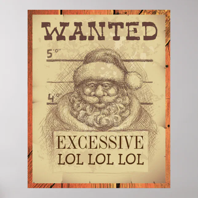 Santa Wanted Poster | Zazzle