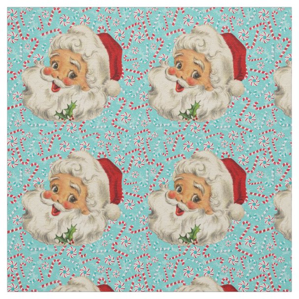 Peppermint Candy Fabric | Zazzle