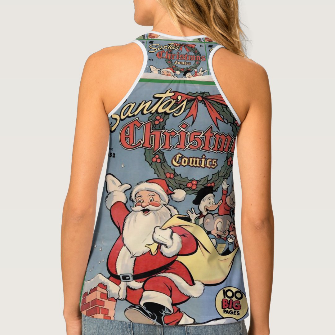 Santa's Christmas Comics 1952 Tank Top | Zazzle