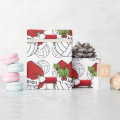 Santa's Hat Christmas Volleyball | DIY Name Wrapping Paper | Zazzle