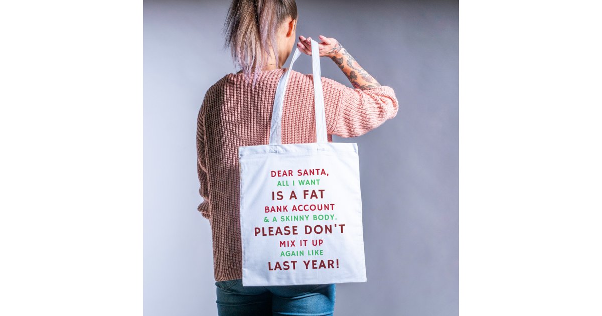 Santa's Humor Haven Tote | Zazzle