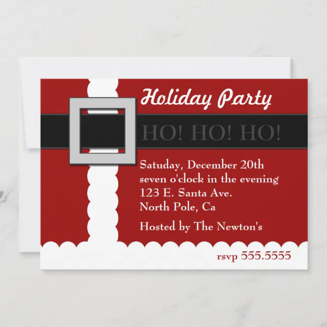 Santa's Invitation | Zazzle