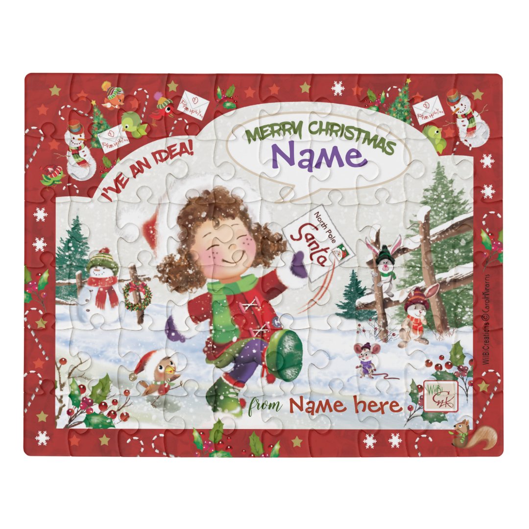 Santa's Letter, A Cute Boxed Christmas Jigsaw Puzzle | Zazzle