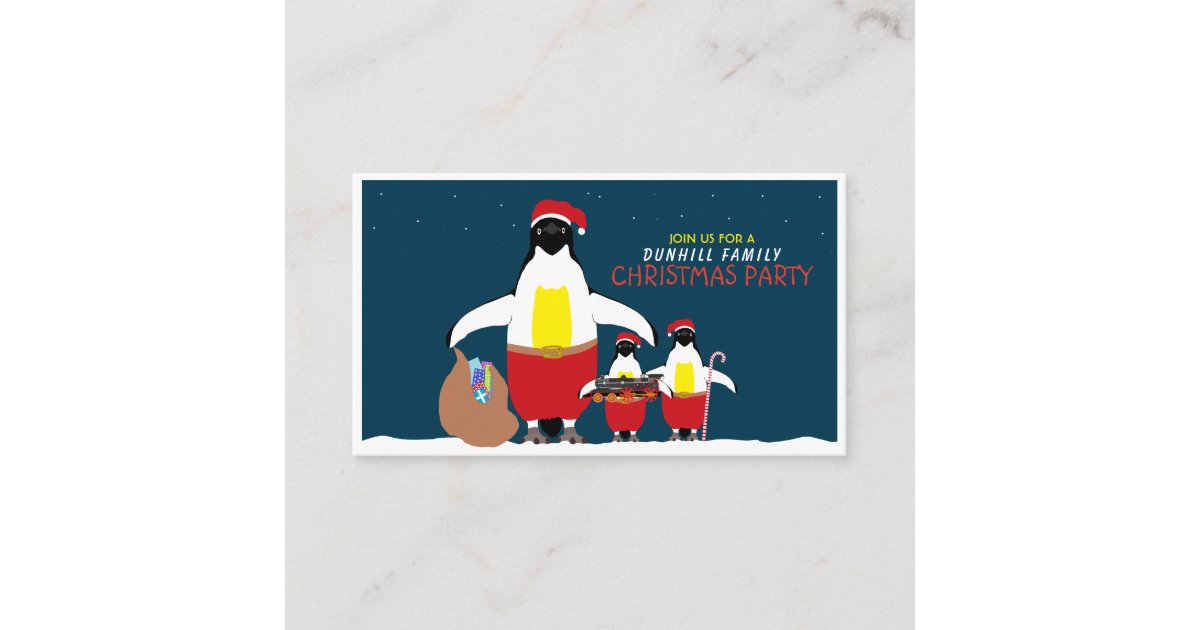 Santa's little helpers, Christmas Party Ticket Enclosure Card | Zazzle