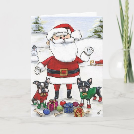Santa's Little Helpers Holiday Card | Zazzle.com