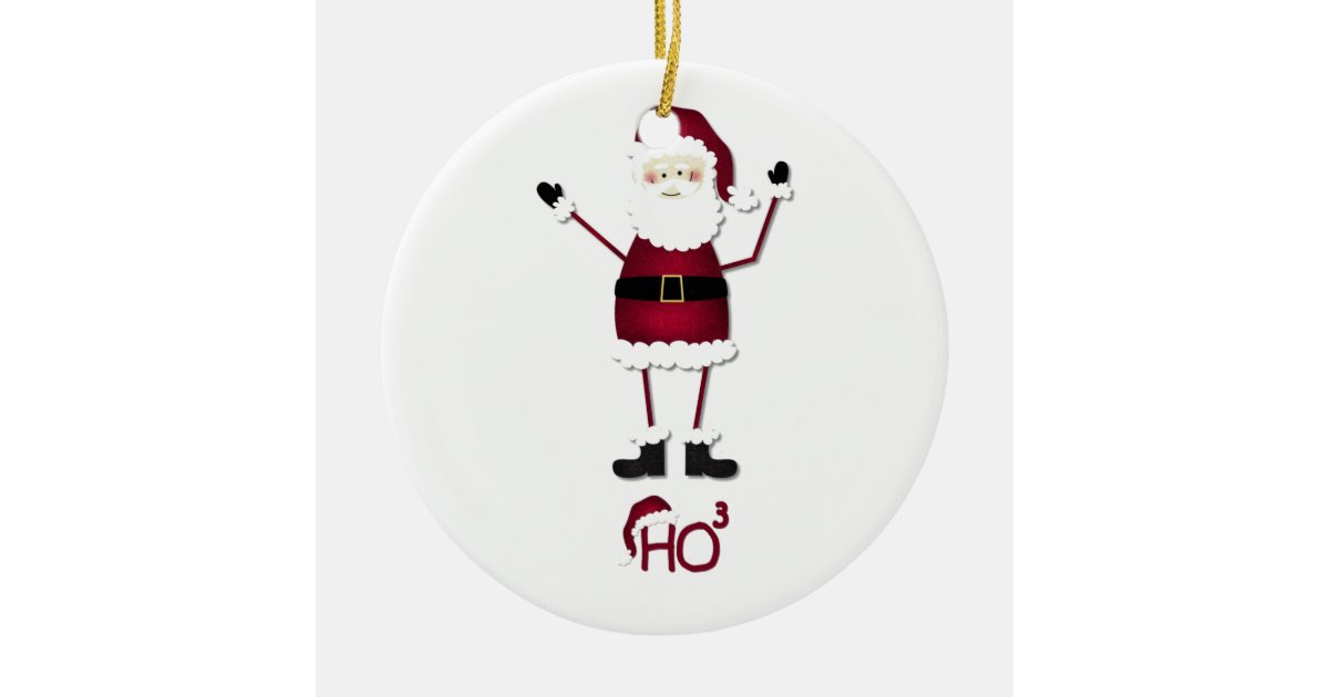 Santa's Math Ceramic Ornament | Zazzle