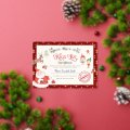 Santa's Nice List Certificate Foil Invitation | Zazzle