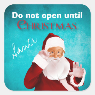 Do Not Open Until Christmas Stickers | Zazzle