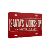Santa's Workshop License Plate | Zazzle