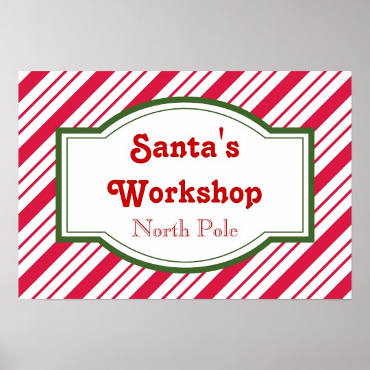 Santa's Workshop Poster | Zazzle.com