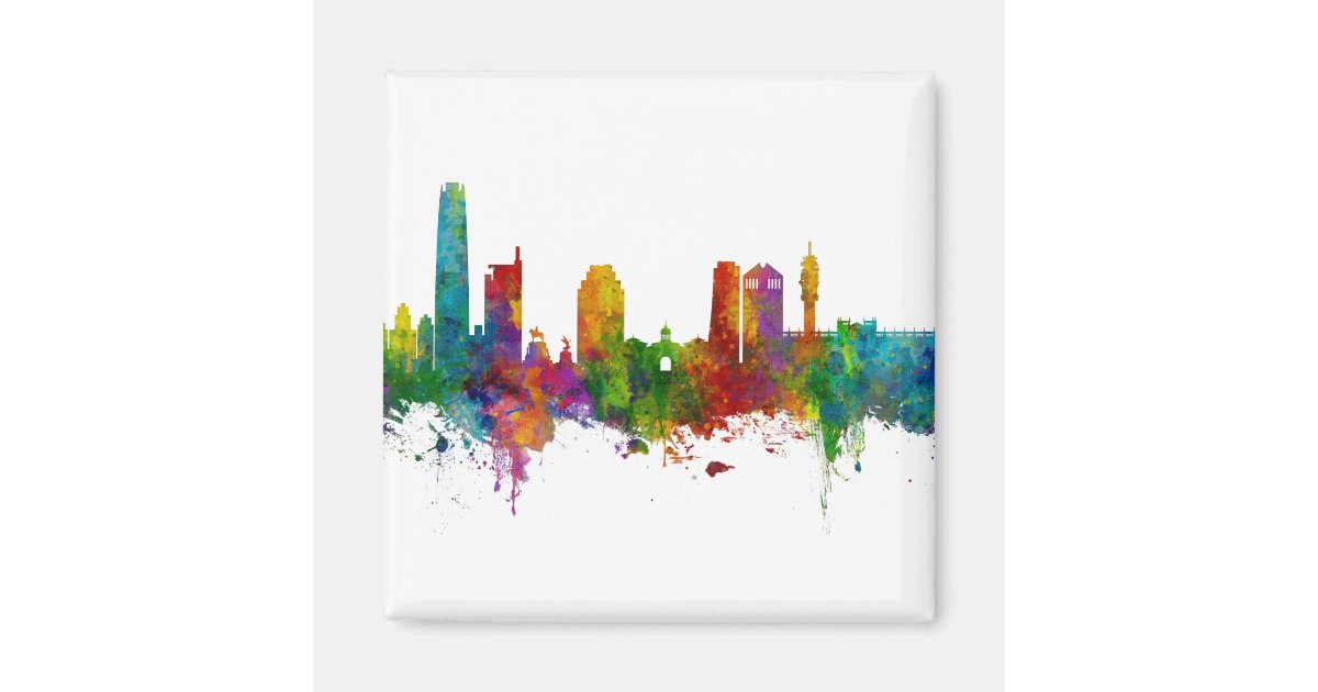 Santiago de Chile Skyline Magnet | Zazzle