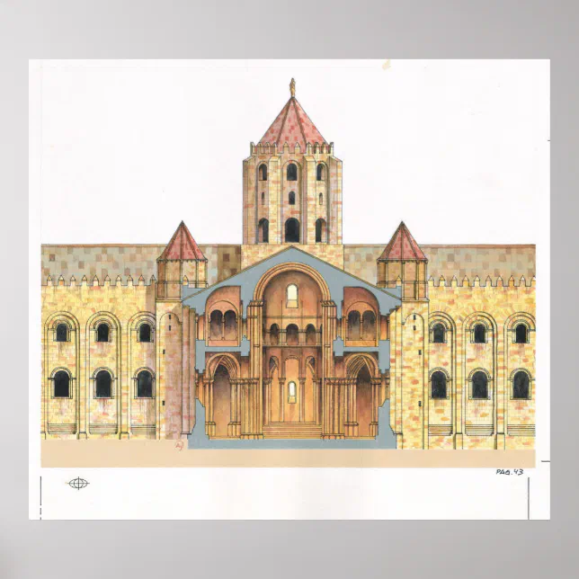 Santiago de Compostela Romanesque Poster | Zazzle