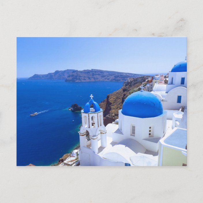 Santorini, Greece Postcard | Zazzle.com