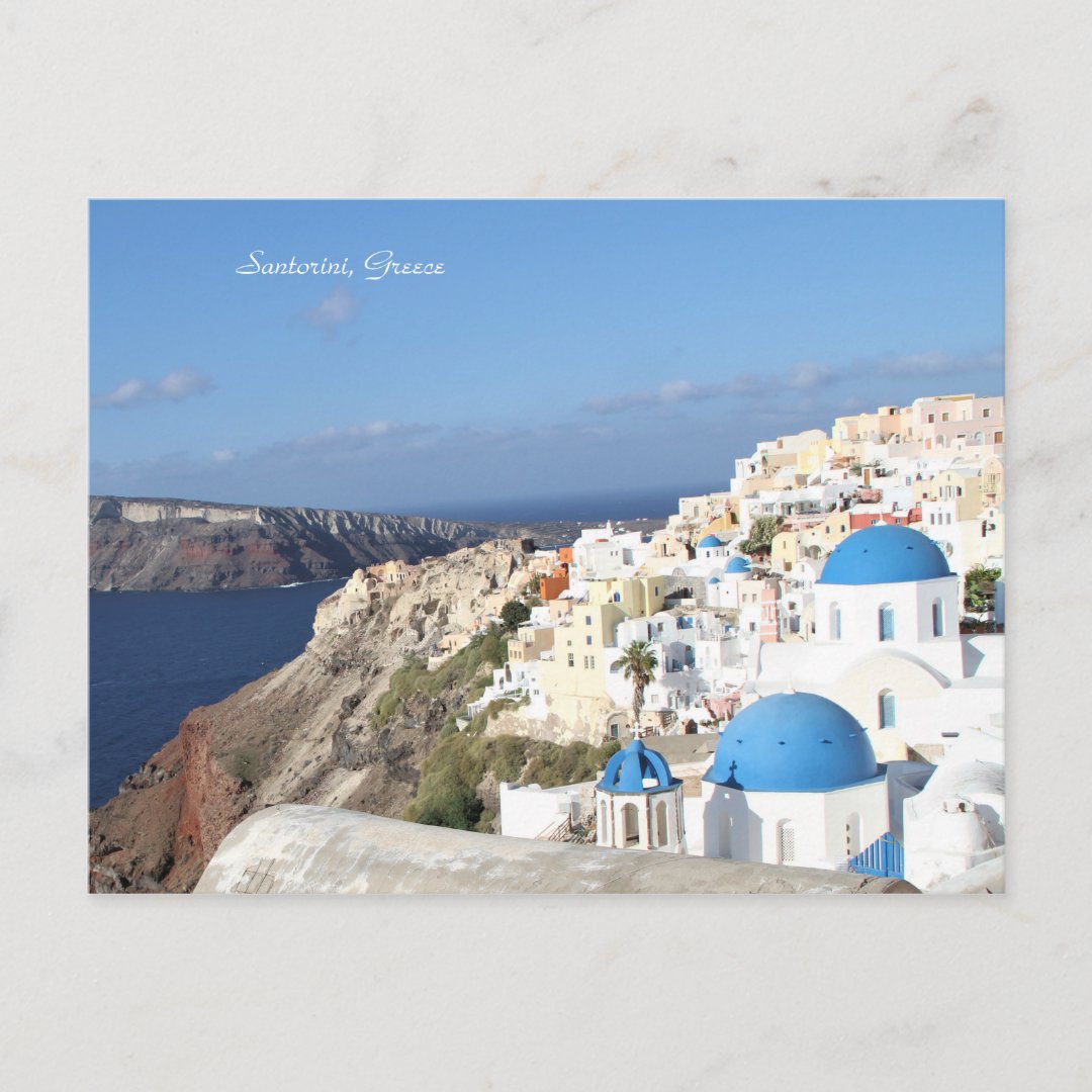 Santorini, Greece, Postcard. Island, Postcard | Zazzle