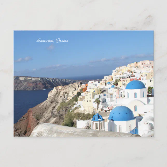 Santorini, Greece, Postcard. Island, Postcard | Zazzle